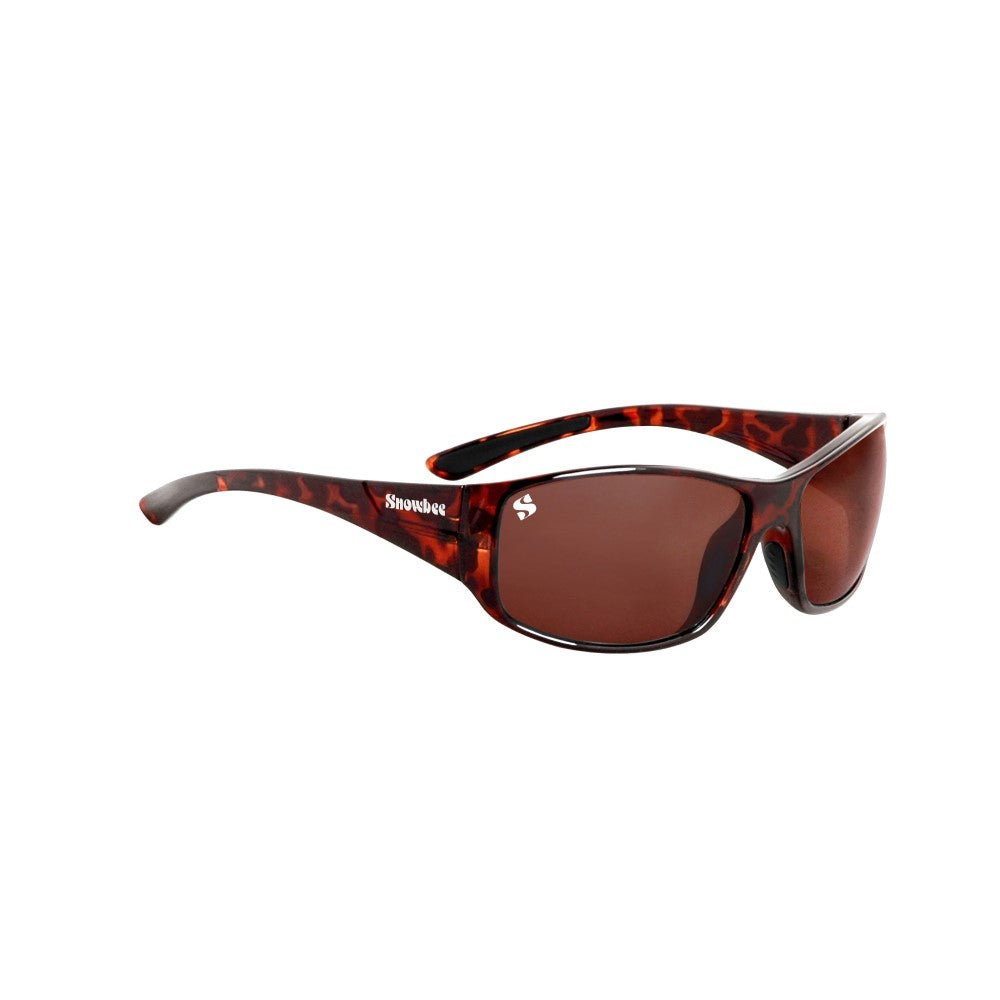 Snowbee Spectre Wrap Full Frame Sunglasses - Tortoiseshell-Amber Lens ...