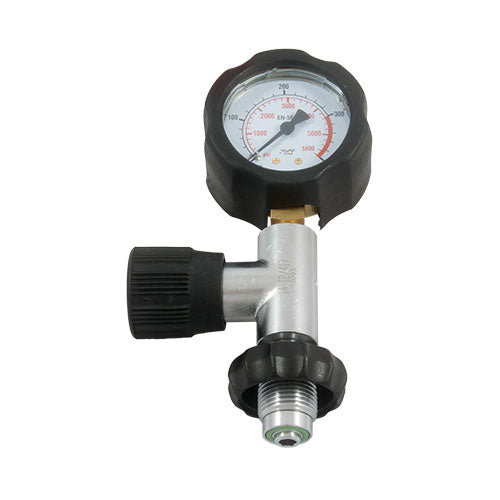 Nautilus 300 Bar Cylinder Pressure Check Gauge | waterworldsports.co.uk