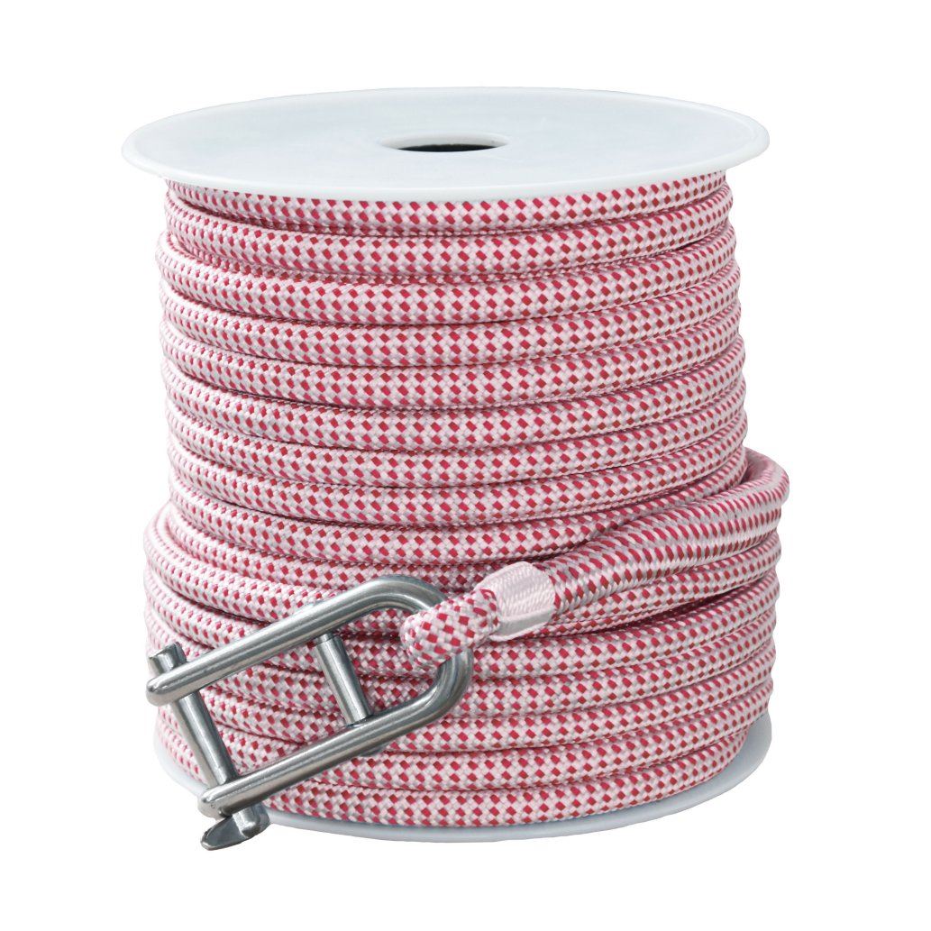 Meridian Zero Halyard 36m 12mm 32 Strand Spliced Shackle Red/White ...