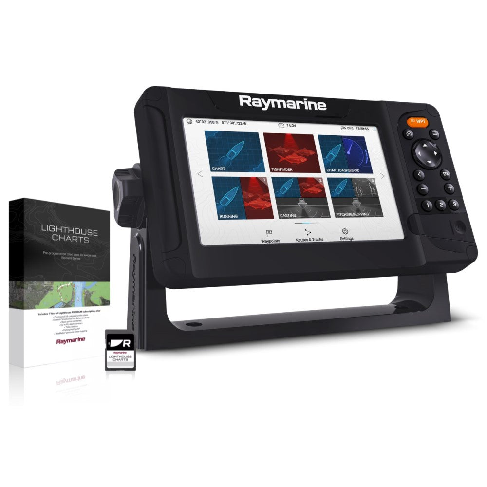 Raymarine Element 9S Display & Western European Lighthouse Chart ...
