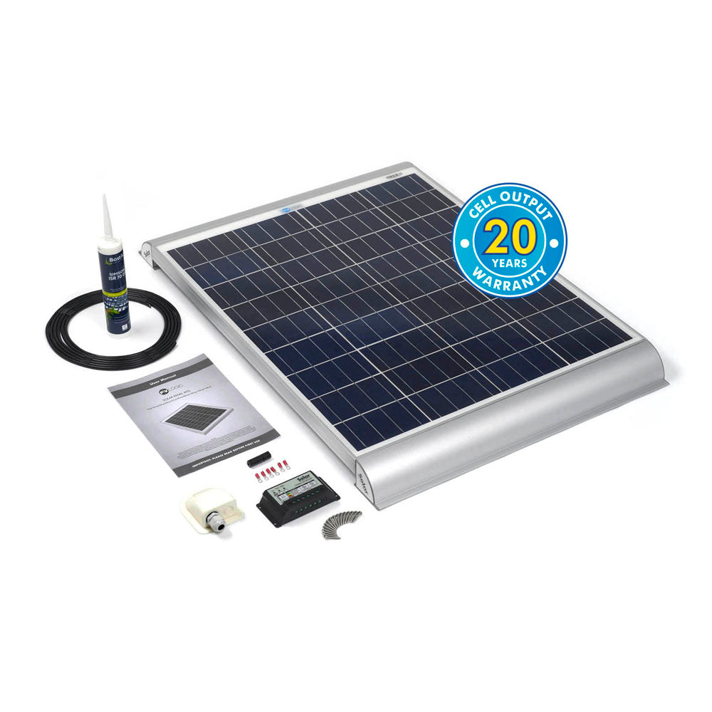 Solar Technology 80W Rigid Solar Panel & Aero Brackets Kit ...
