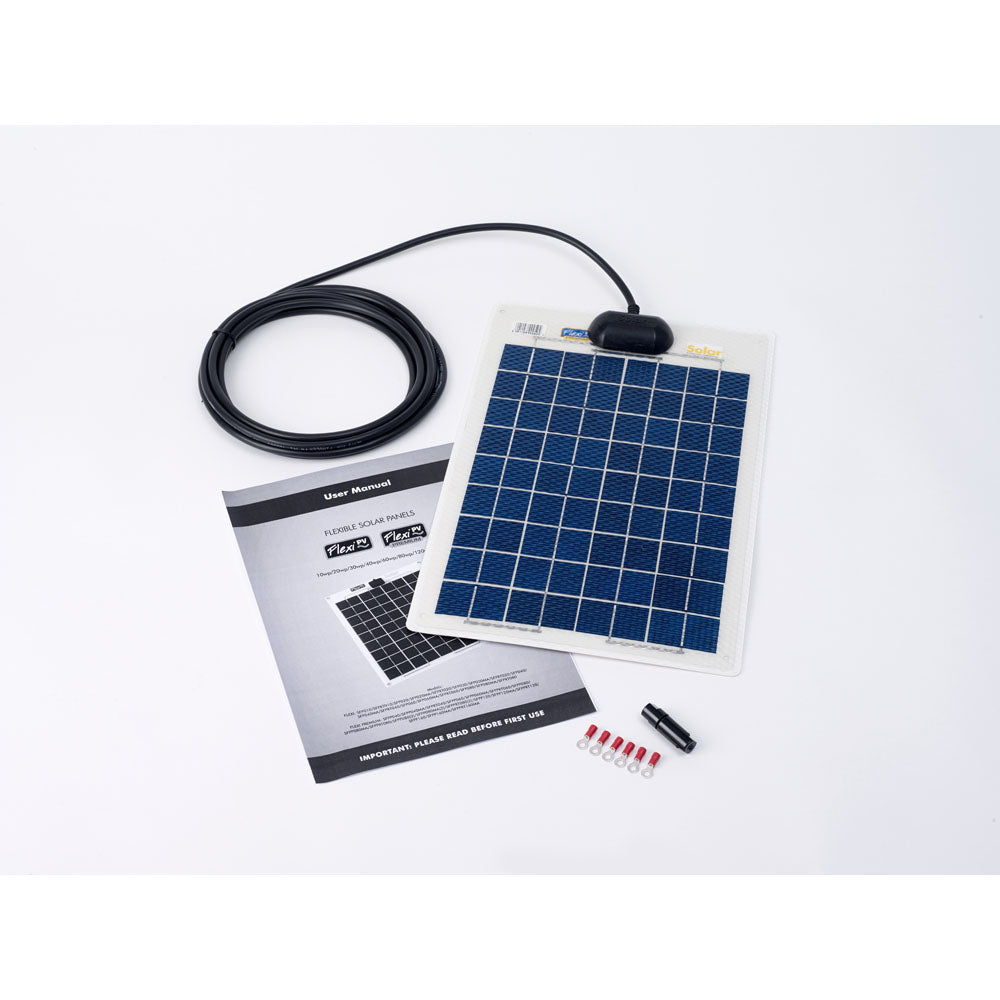 Solar Technology 10W Flexi Solar Panel Kit | waterworldsports.co.uk