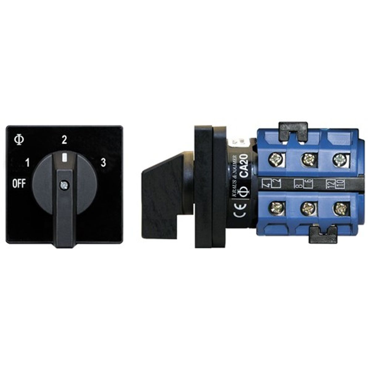 Blue Sea AC Rotary Switch (120V / "Off" Plus 3-Way / 2 Pole / 30A ...