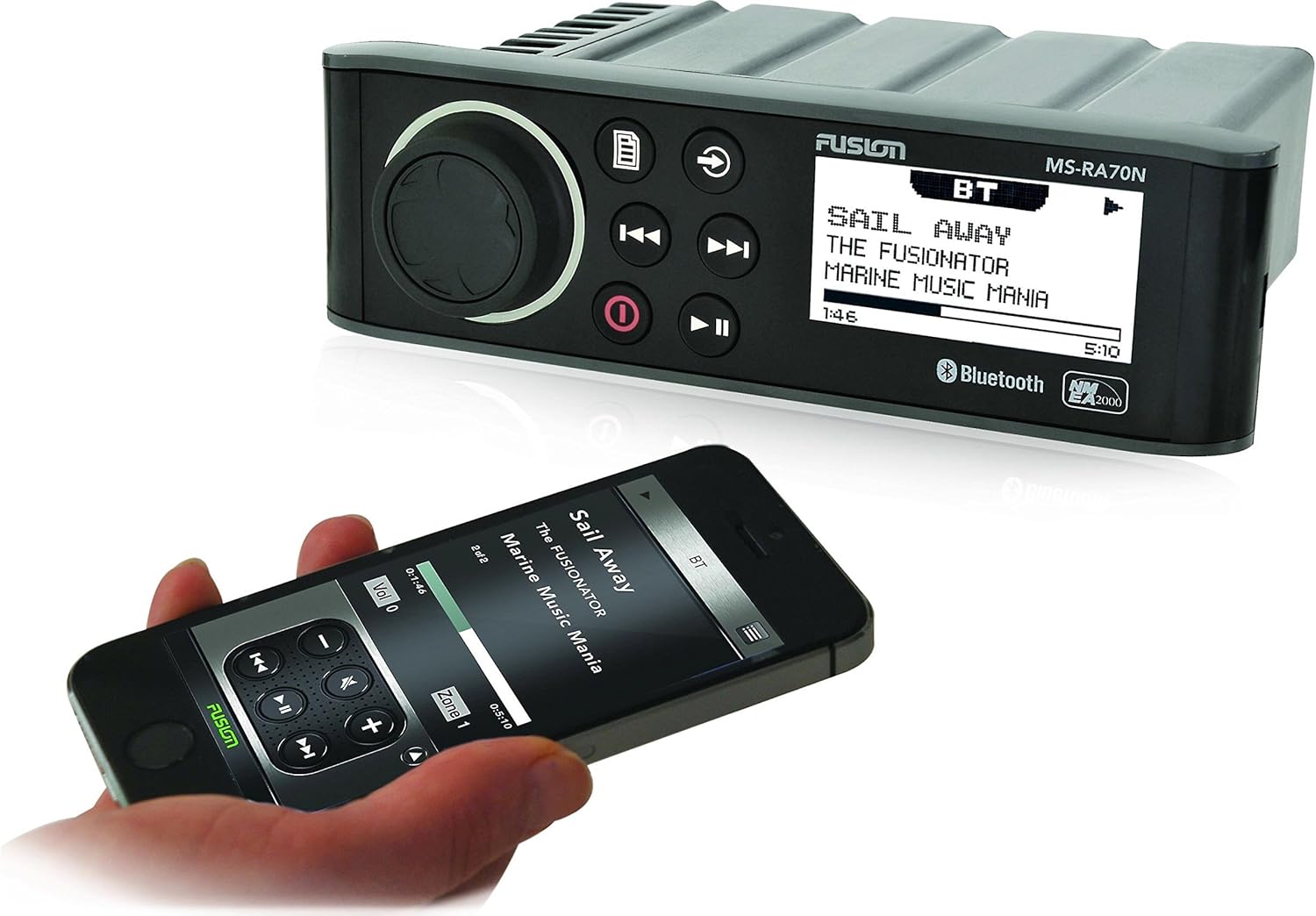 Fusion MS-RA70N Marine Entertainment System with Bluetooth & NMEA 2000 ...