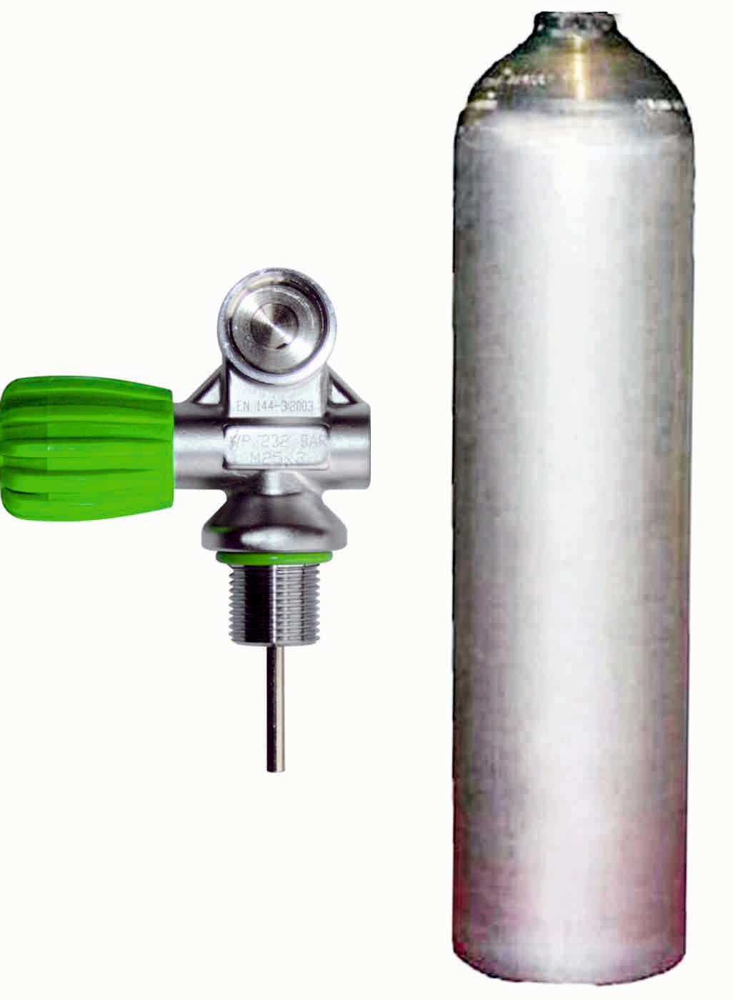 BTS 5.7 Litre 207 Bar Natural Luxfer Aluminium Cylinder with M26 Valve ...