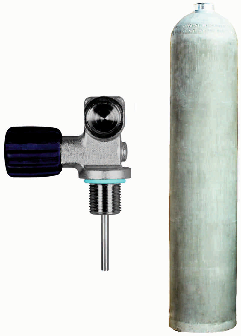 BTS 5.7 Litre 207 Bar Natural MES Aluminium Cylinder with DIN Valve ...