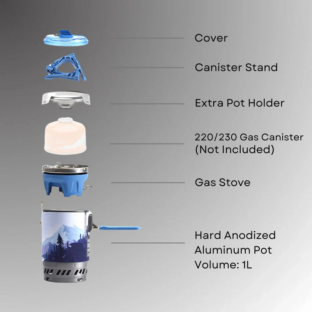 Firemaple Polaris Pressure Regulator Cooking System (Blue ...