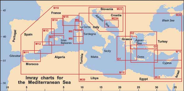 Lalizas Eastern Mediterranean Charts M20 , ''Eastern Mediterranean ...