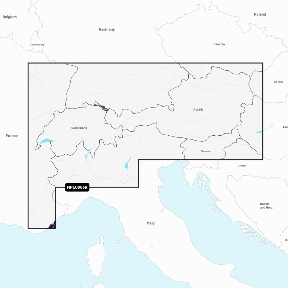 Navionics Platinum+ Regular Chart: EU066R - Alpine Lakes & Rivers ...
