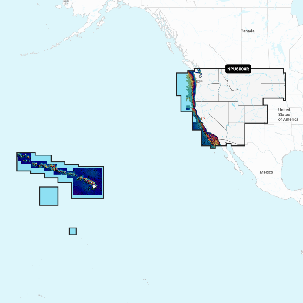 Navionics Platinum+ Regular Chart: US008R - US West – waterworldsports ...