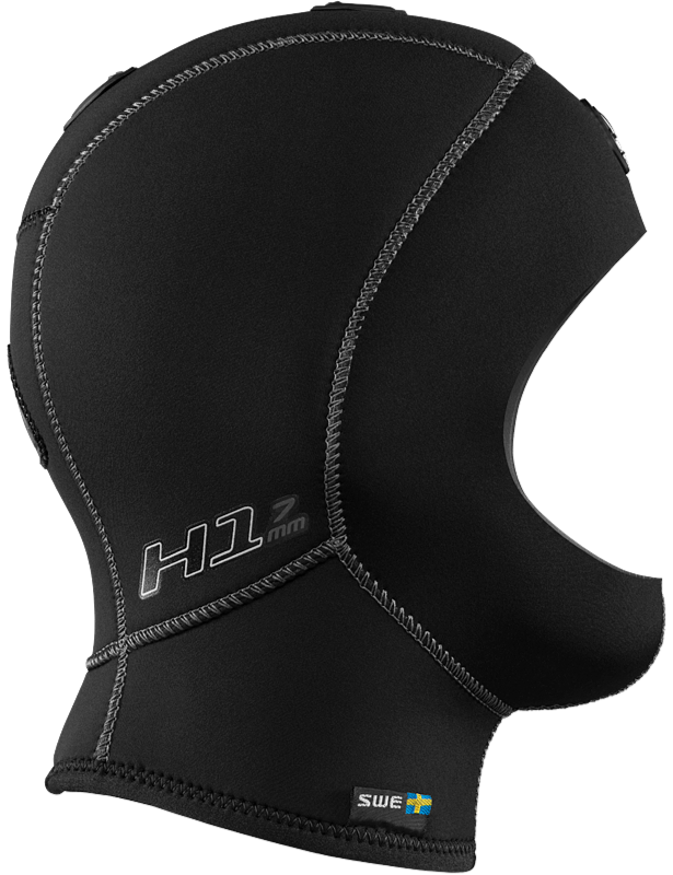 Black Face Hood 5mm/7mm Waterproof Diving Hood - Anatomical Fit With ...